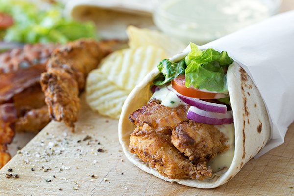 CHICKEN STRIPS WRAP - Desi Food Point